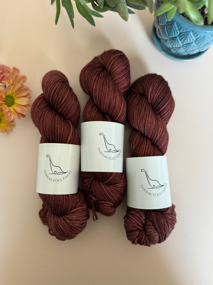 Red Copper - Cerato Worsted { In Stock } – Yarnaceous Fibers