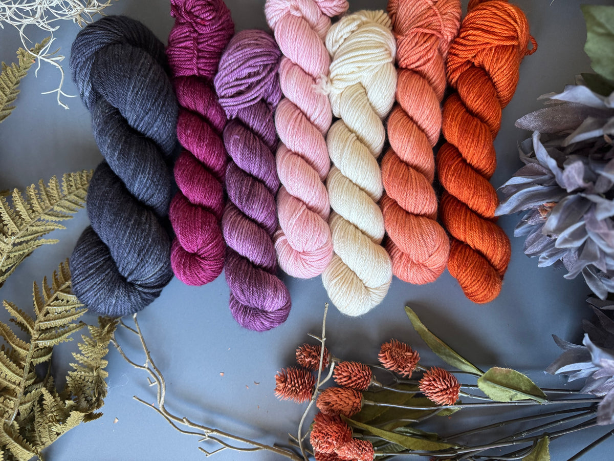 Garden Ghouls Tonal Set { In Stock } – Yarnaceous Fibers